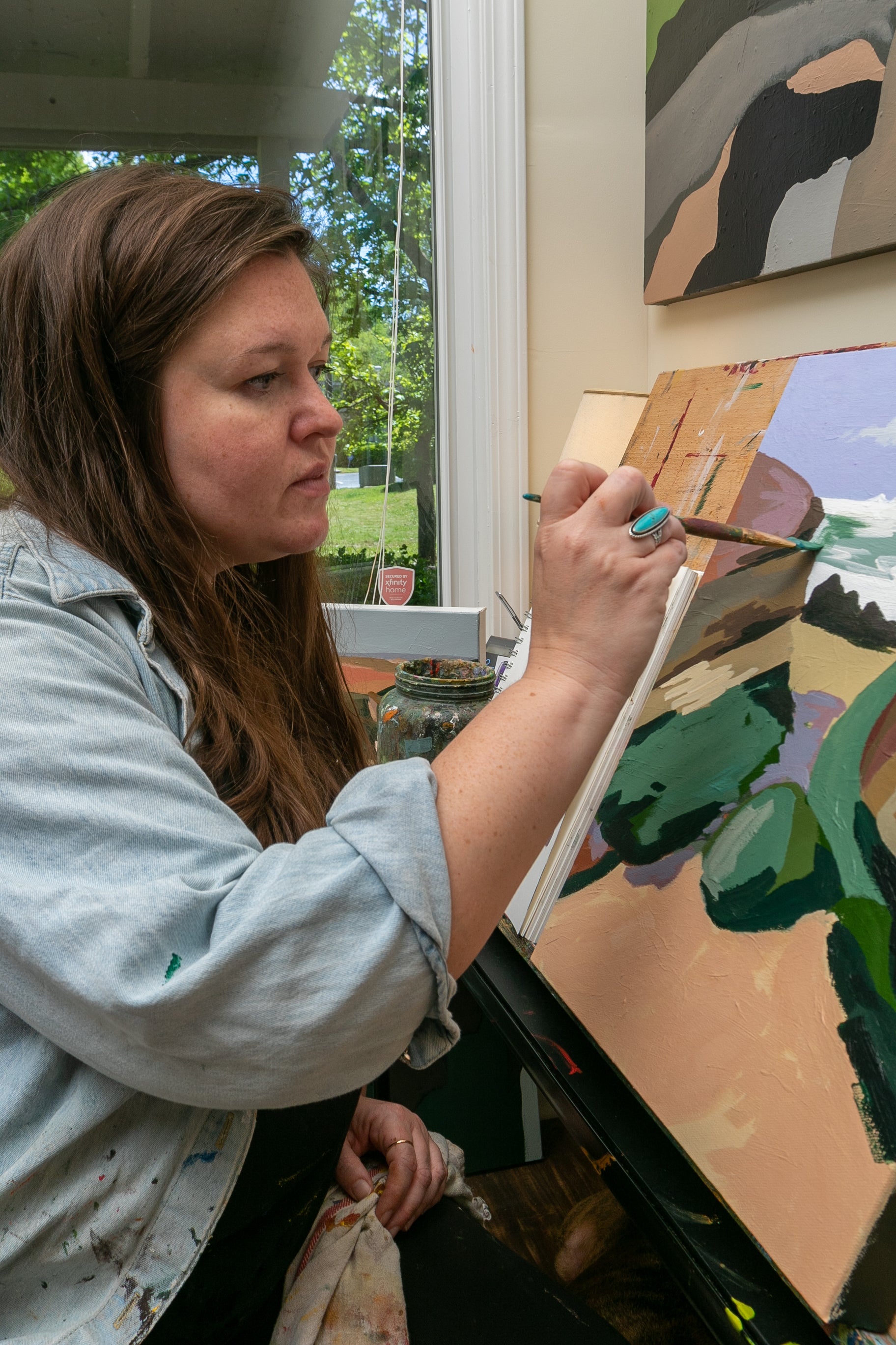 Gratitude and Change – Between the Evergreens Art by Elizabeth Lang